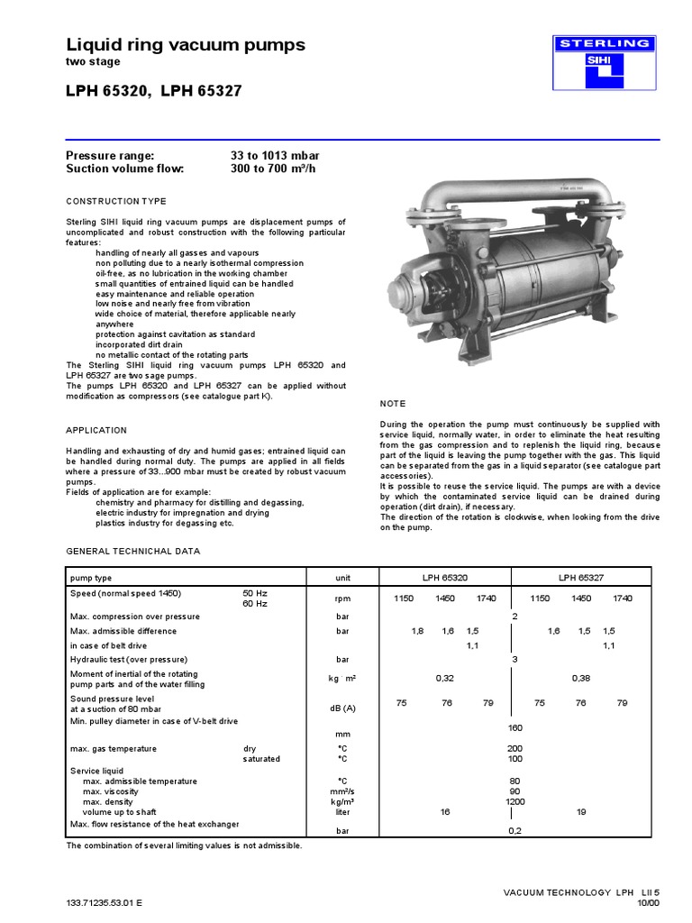 LPH 65320 LPH 65327 | Download Free PDF | Pump | Energy Technology