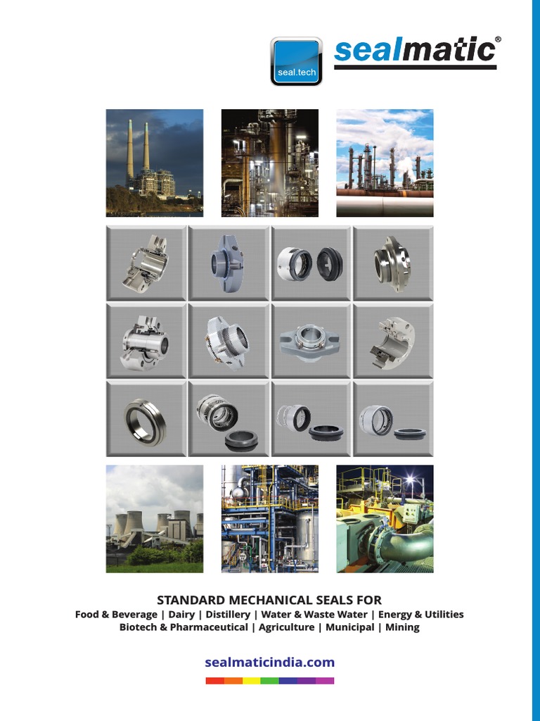 Sealmatic Component Seals Catalogue | PDF | Pump | Manufactured Goods