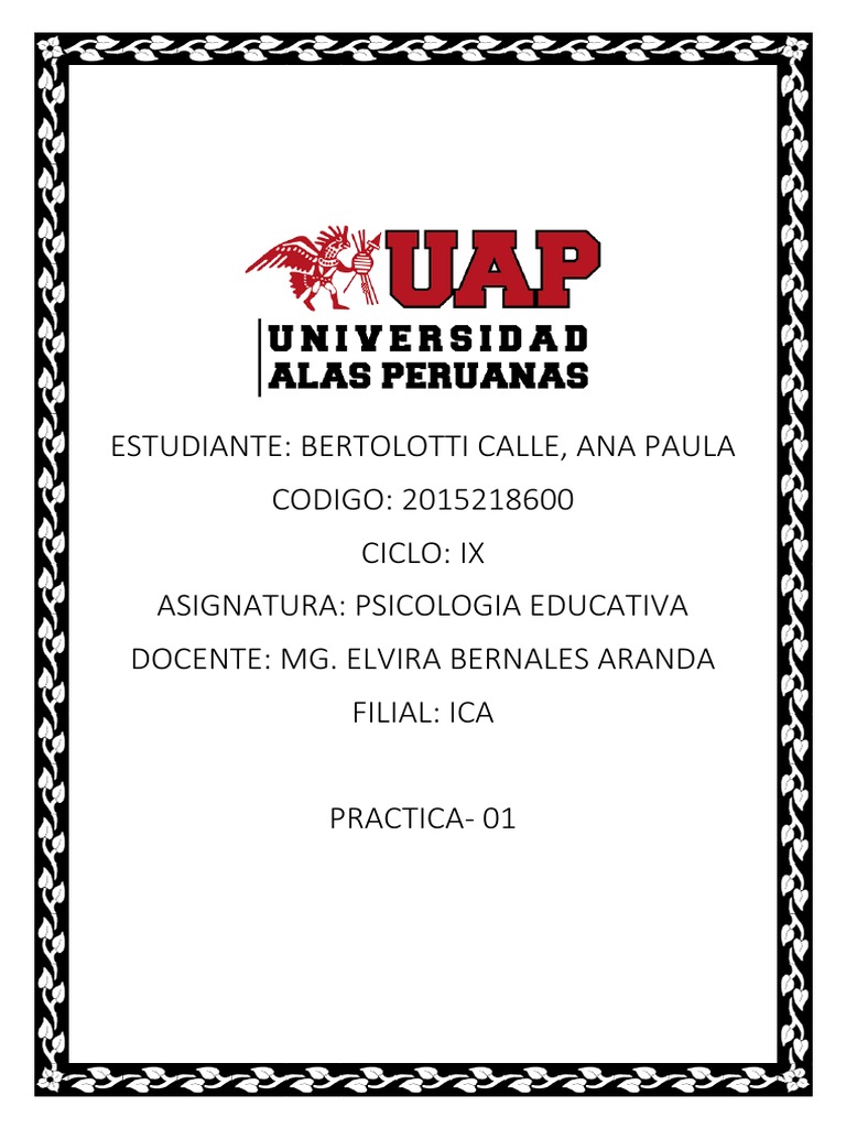 PRACTICA01 | PDF | Crecimiento personal y profesional | Ciencia y matemáticas