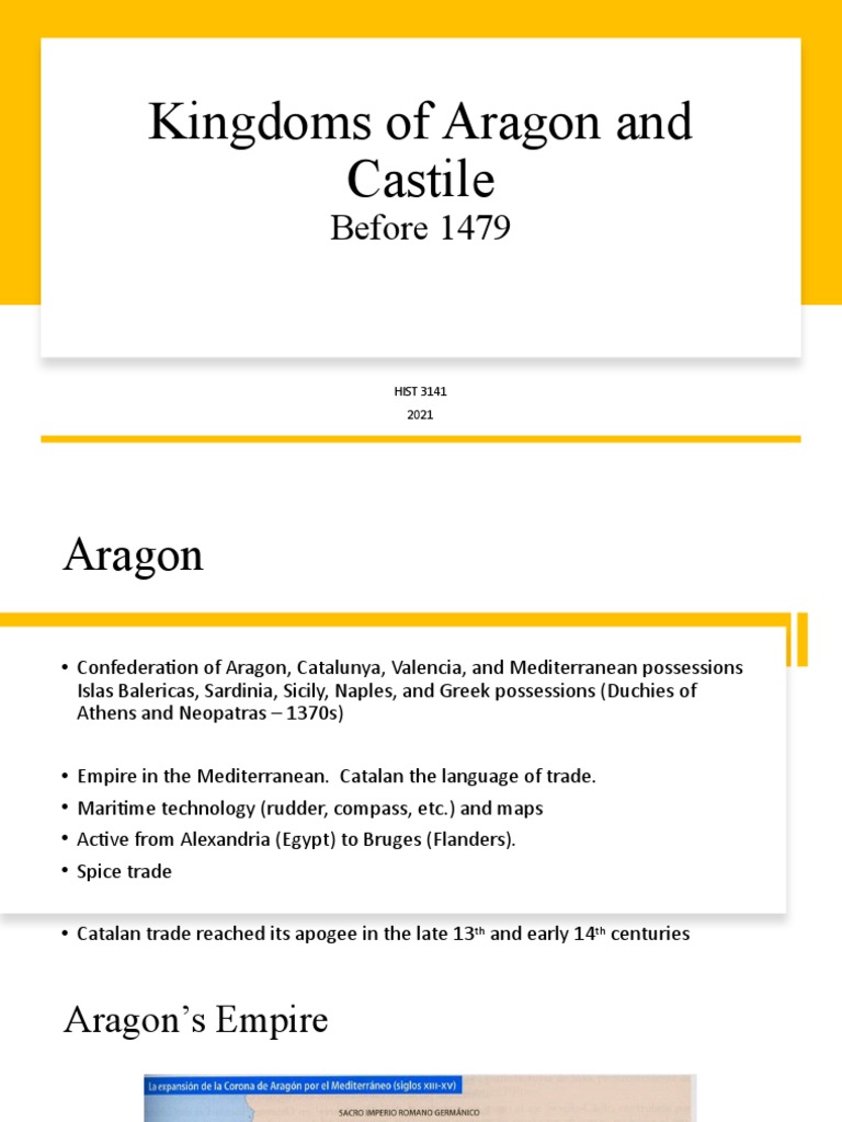 Aragon and Castile Before 1479 | PDF | Catalonia