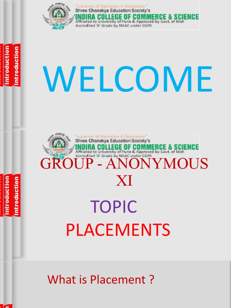 Introduction to Placements | PDF | Master Of Science | Business