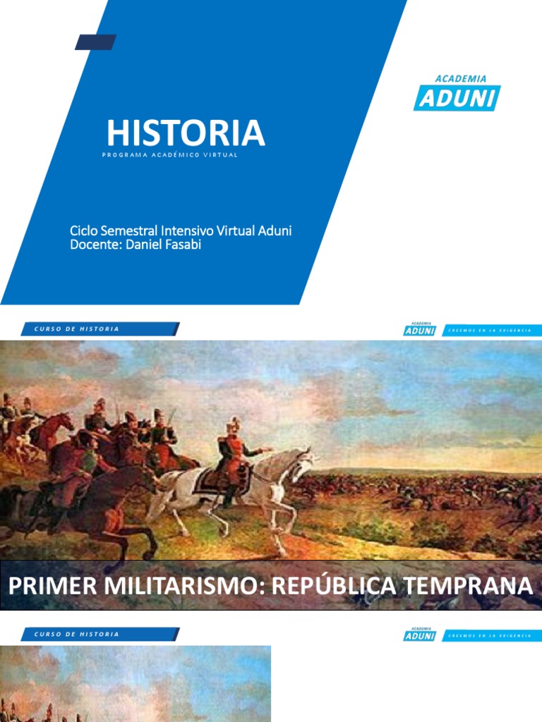 Historia del Primer Militarismo Peruano | PDF | Perú | América del Sur