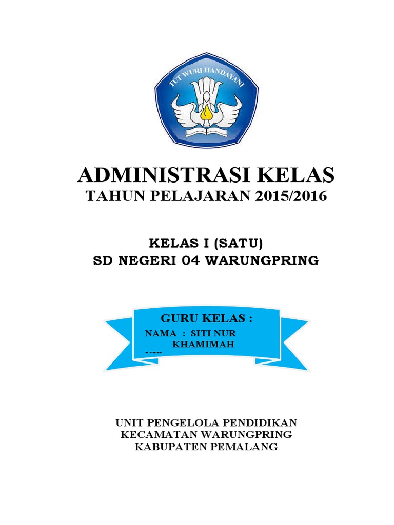 Cover Administrasi Kelas | PDF