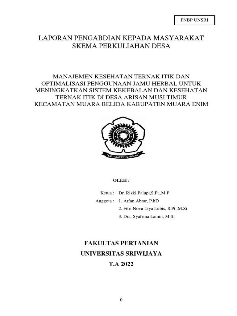 Laporan Pengabdian 2022 Upload | PDF