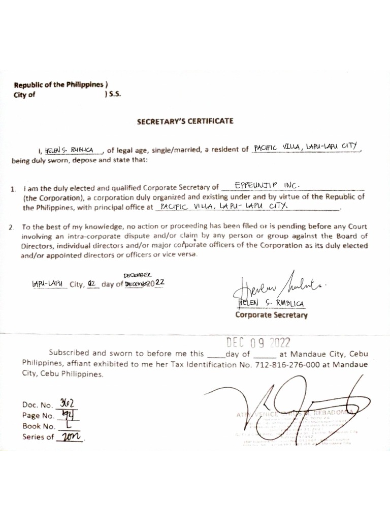 Eppeunjip Sec Cert | PDF