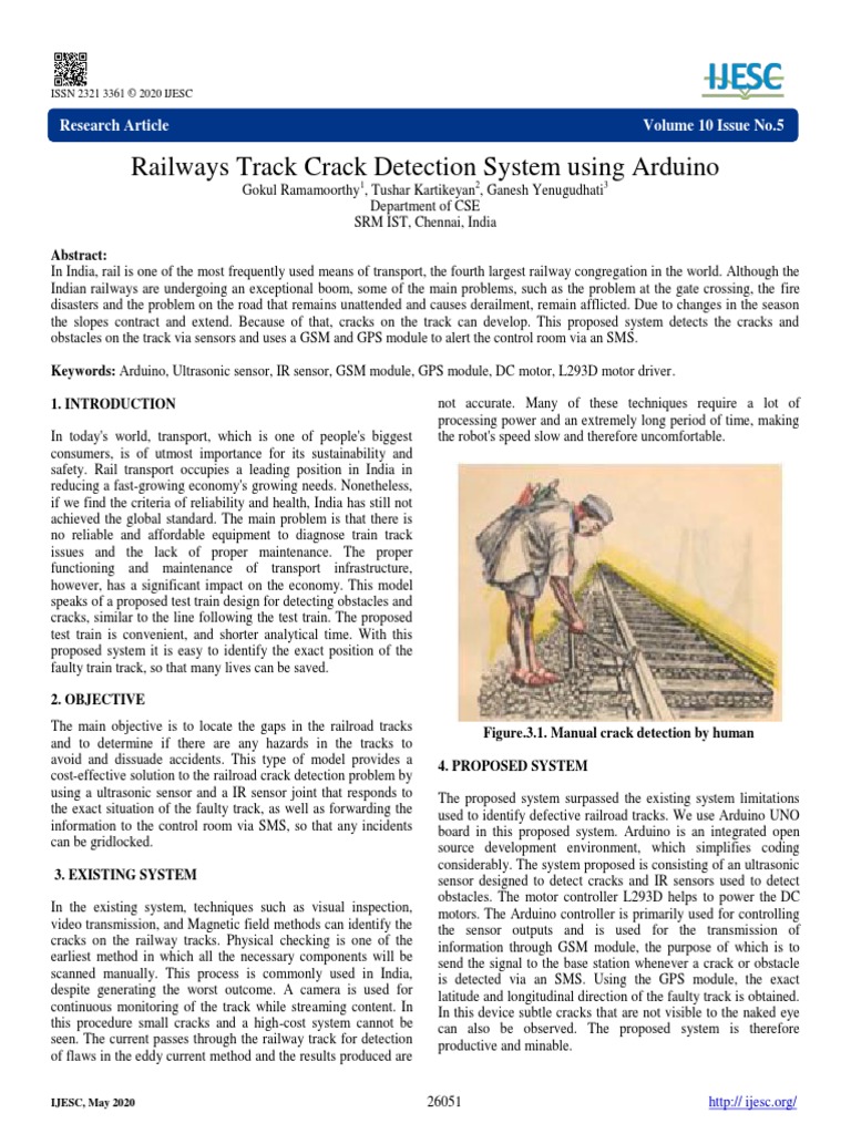.Railways Track Crack Detection System Using Arduino | PDF | Electric ...
