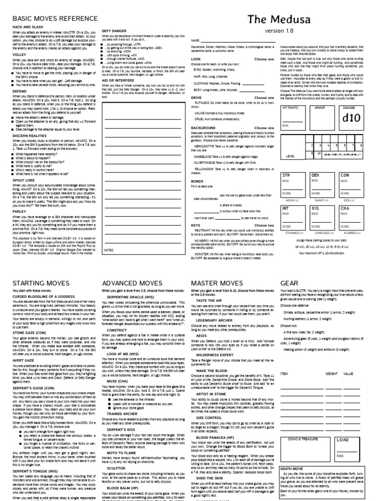 The Medusa | PDF | Snake