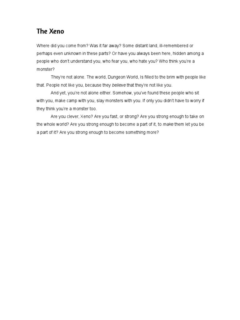 The Xeno | PDF
