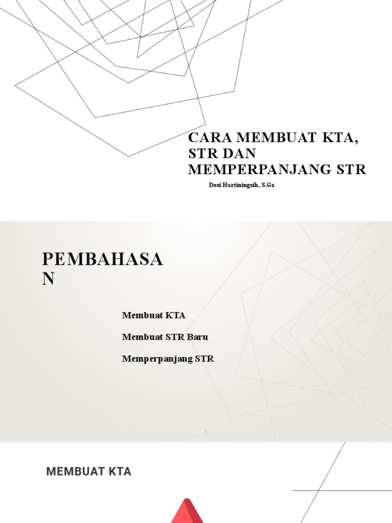 Cara Membuat Dan Memperpanjang STR | PDF