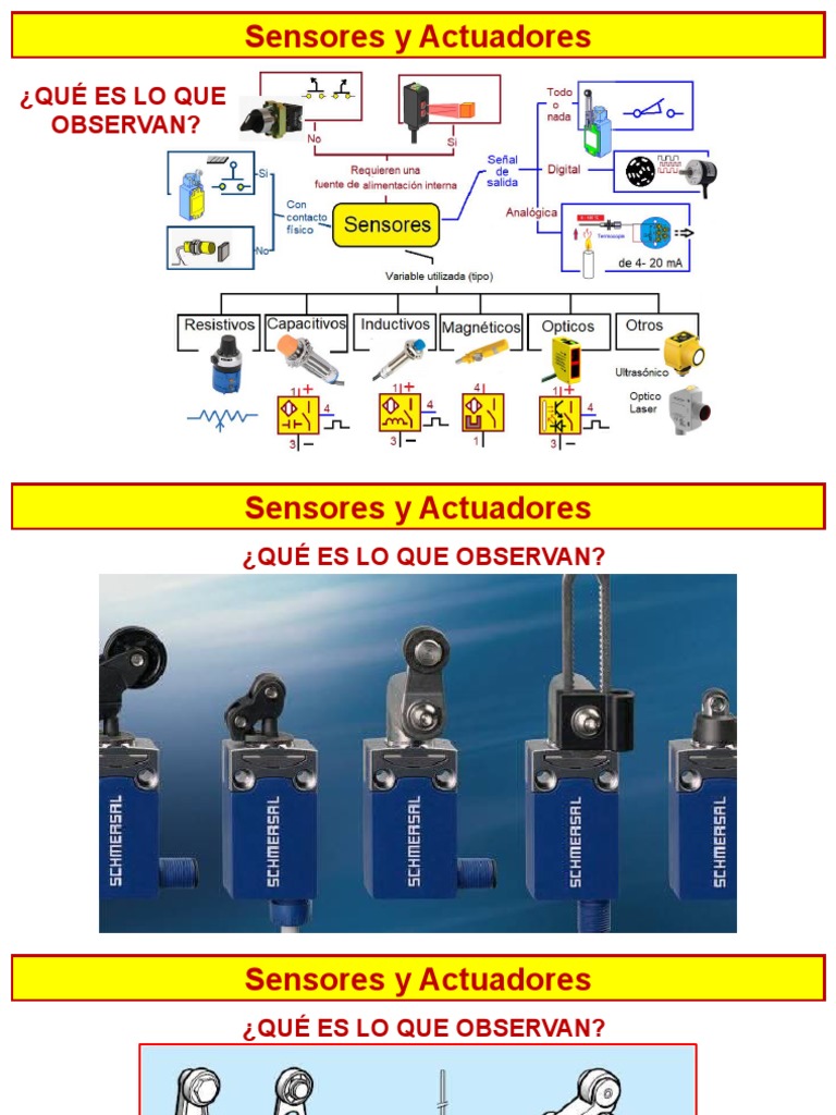 Sensores y Actuadores Aplicación de Los Sensores Mecanicos | PDF ...