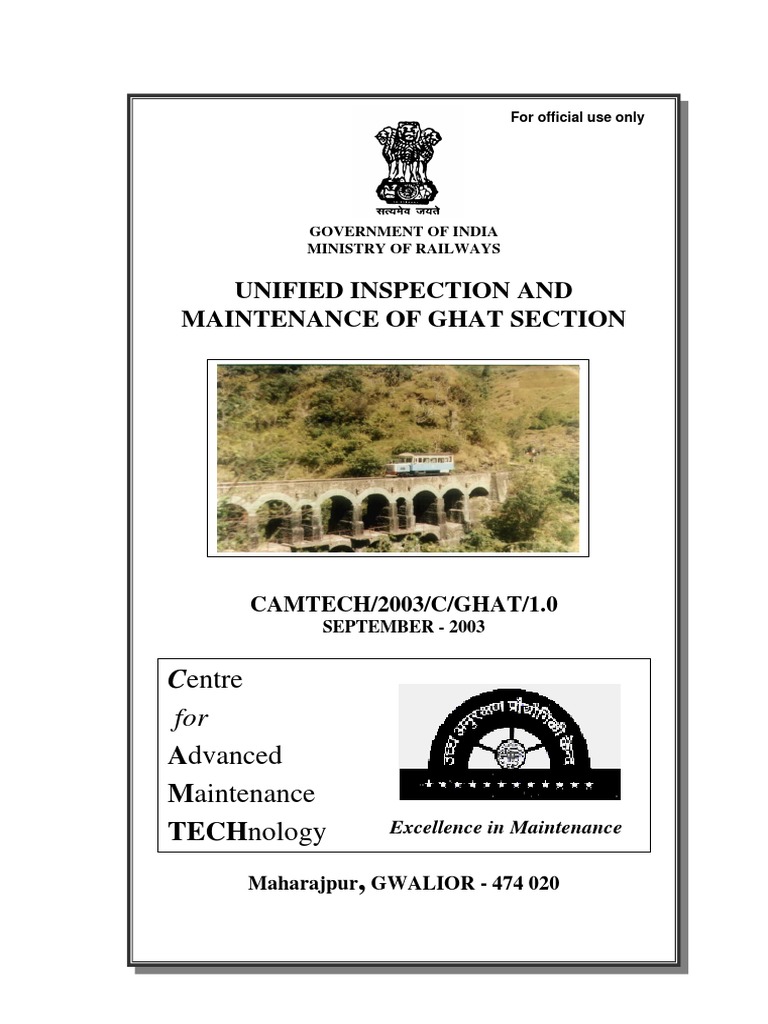 Maintenance of Ghat Section | PDF | Civil Engineering | Rail Transport
