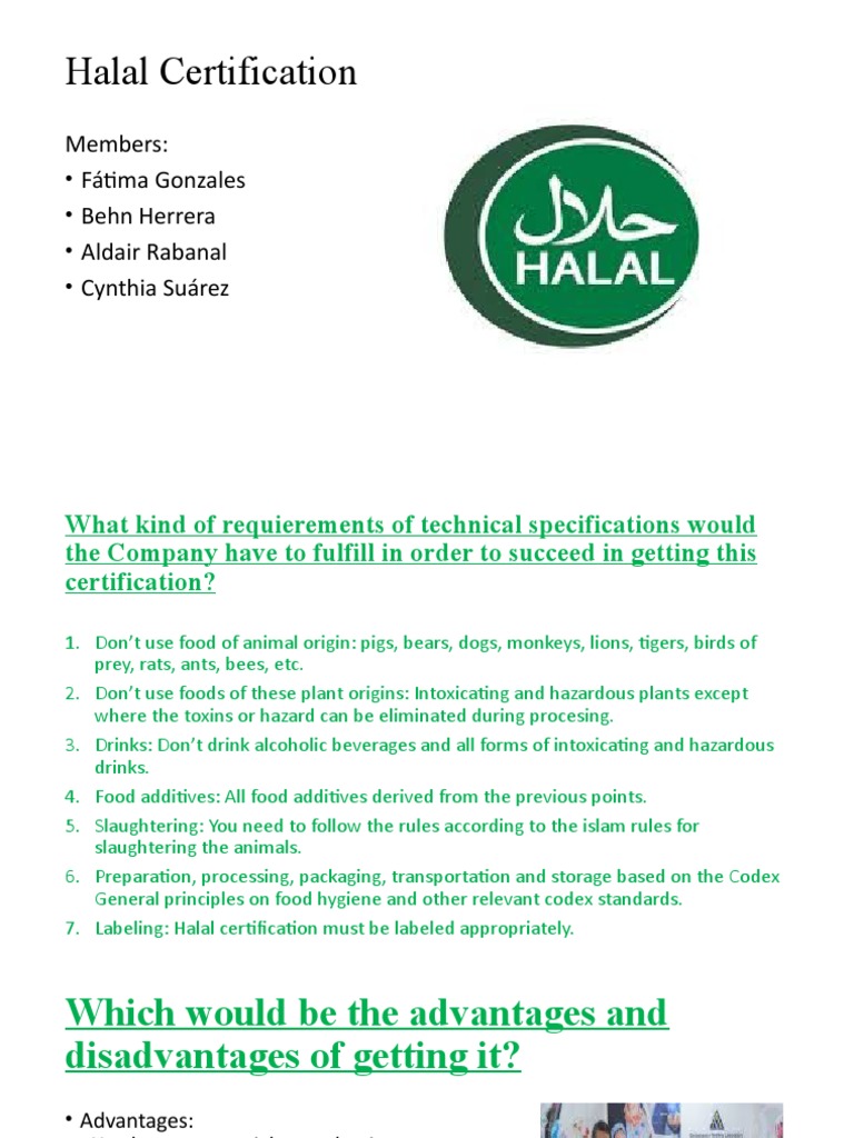 Halal Certification | PDF