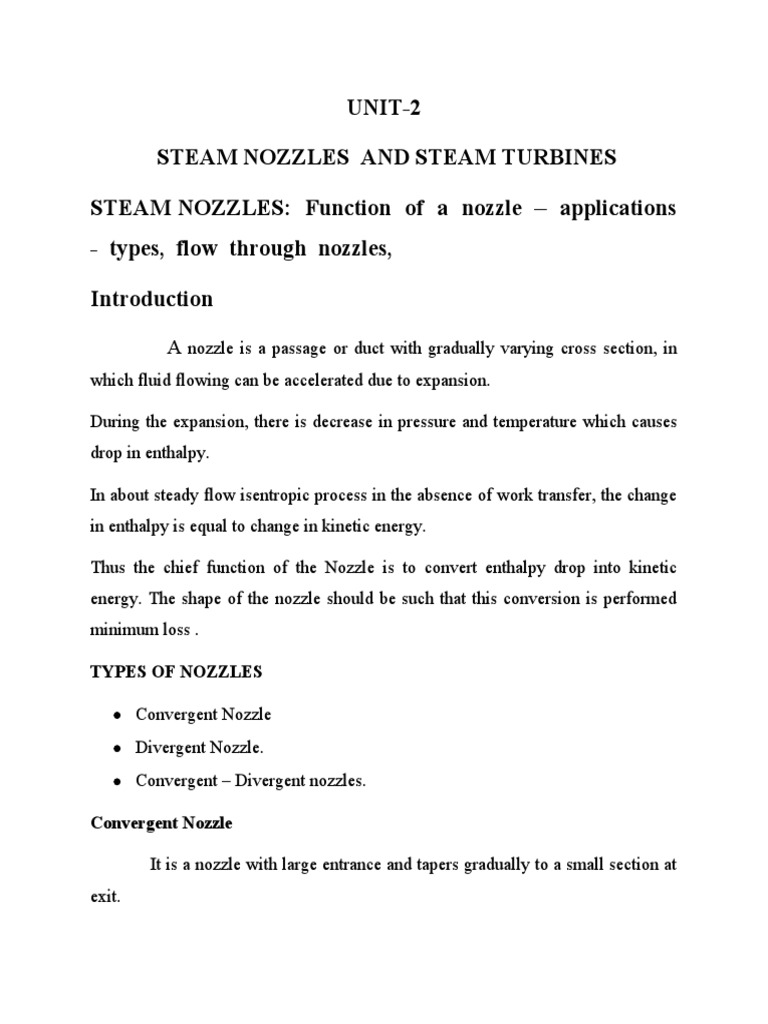 Te-2 Unit - 2 | PDF | Turbine | Jet Engine