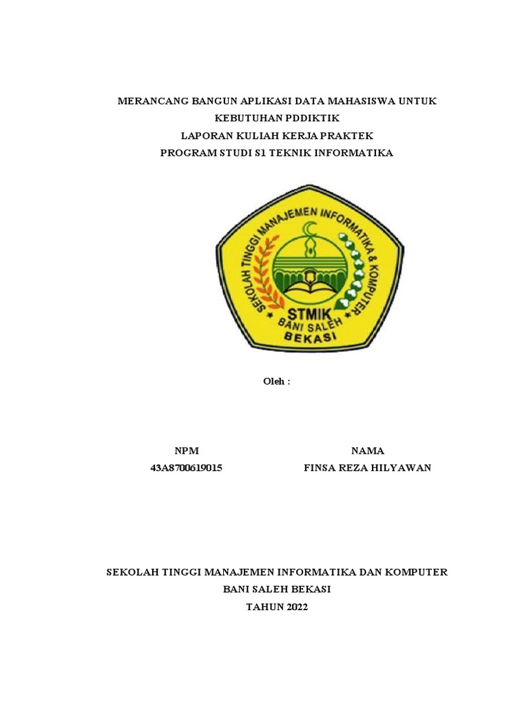 Aplikasi Data Mahasiswa untuk PDDIKTIK | PDF