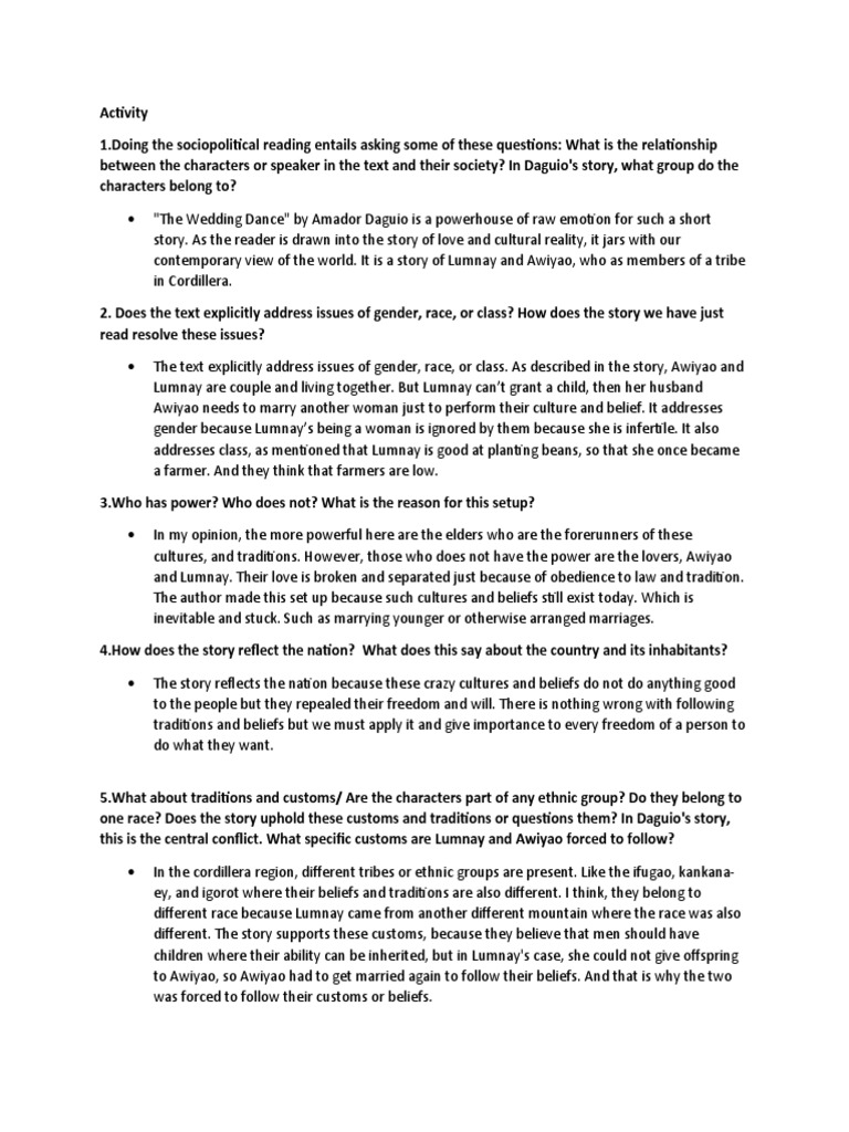 Activity Creative Witing | PDF | Social Institutions