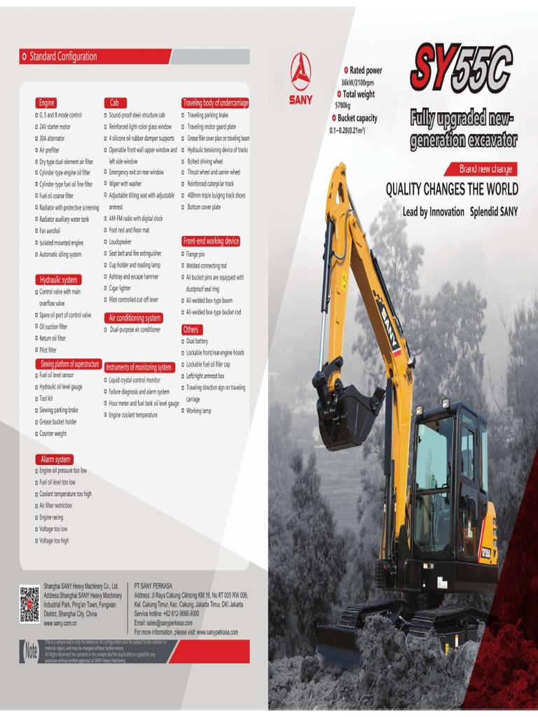 Brosure Sany SY55-1 | PDF