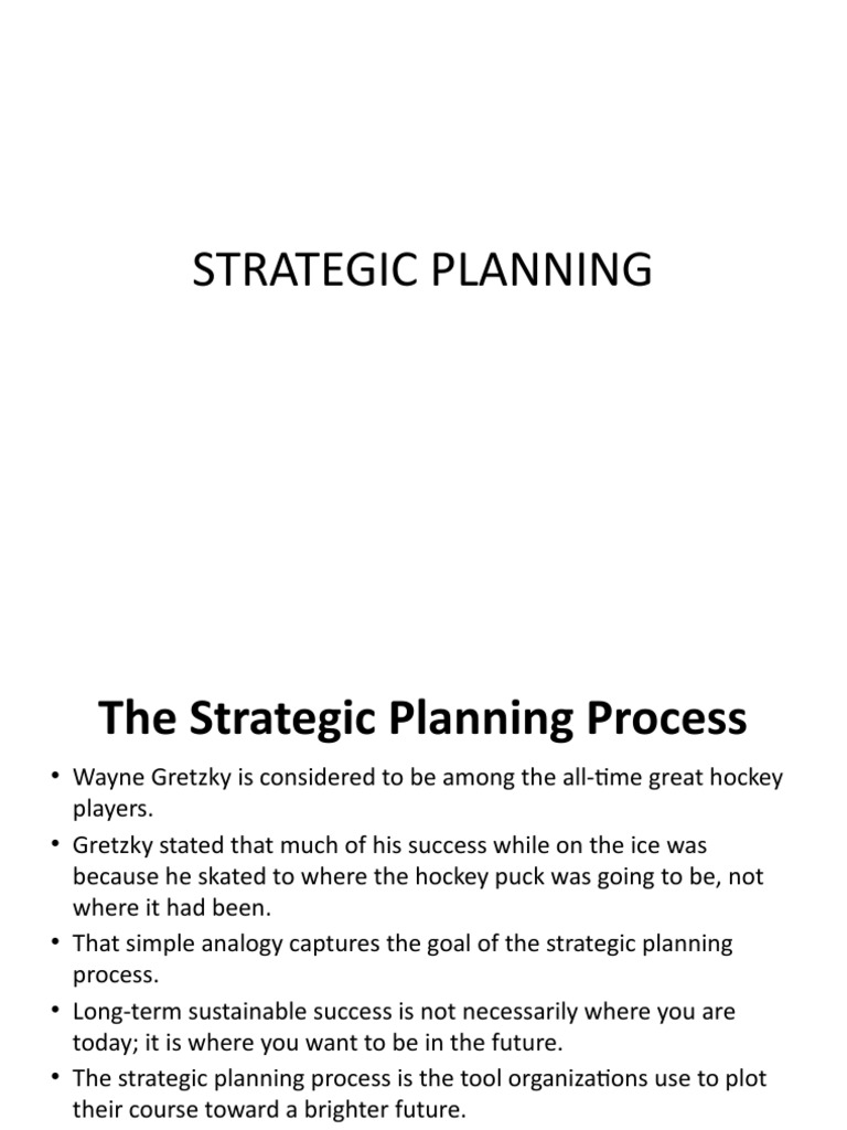 Strategic Planning Process | PDF | Strategic Management | Swot Analysis