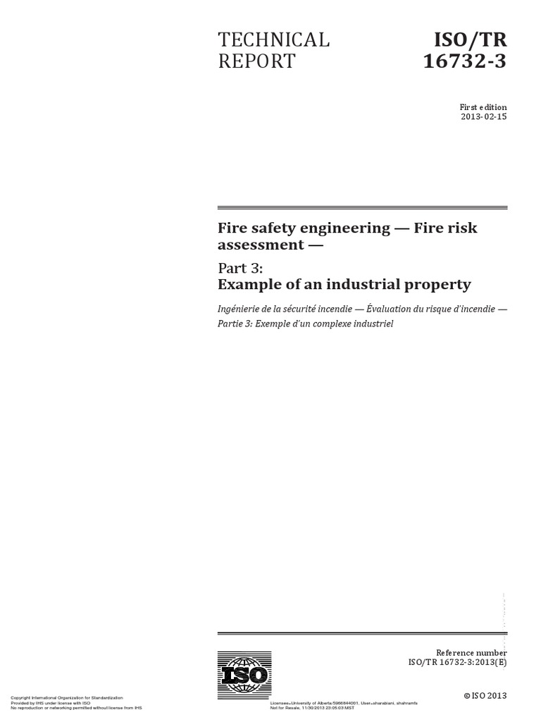 Iso TR 16732-3-2013 | PDF | International Organization For ...