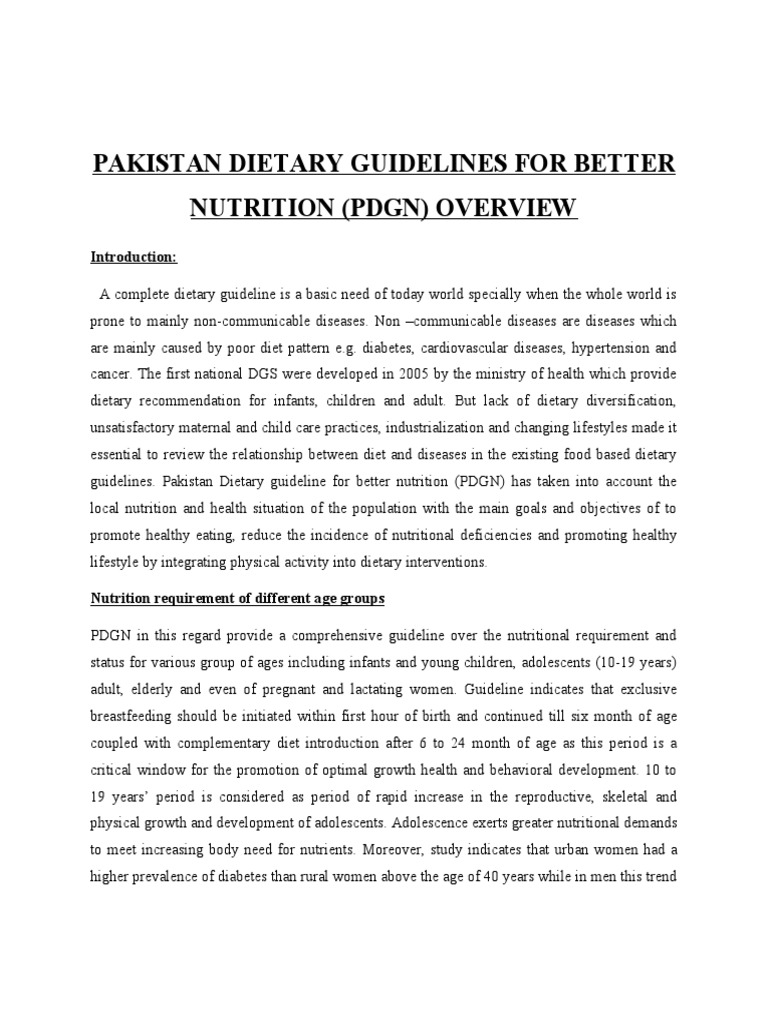 PDGN | PDF | Obesity | Foods