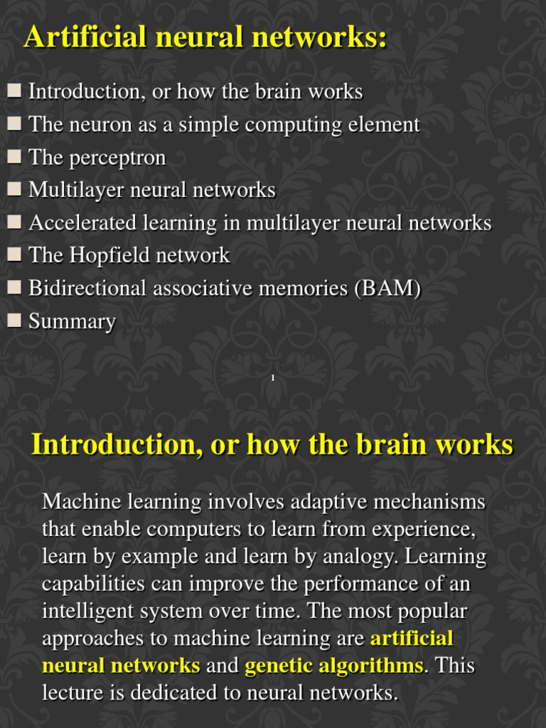 Artificial Neural Networks | PDF | Artificial Neural Network | Neuron