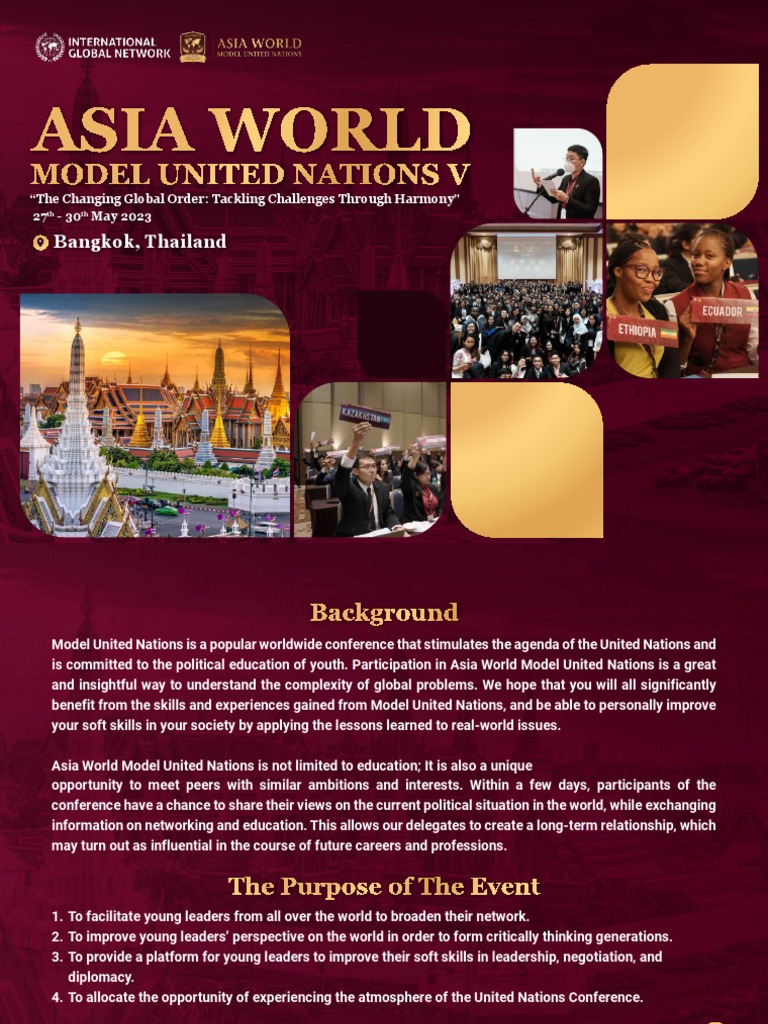 Proposal of AWMUN V Thailand 2023 | PDF | Politics