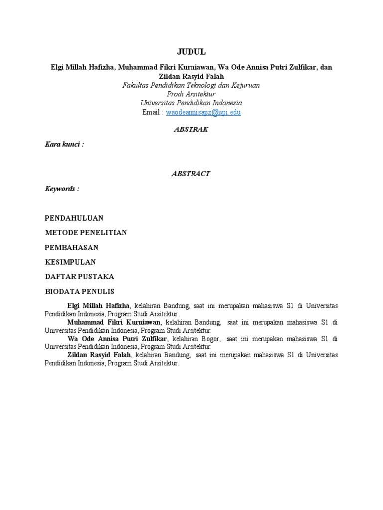 Template Artikel Fisbang | PDF