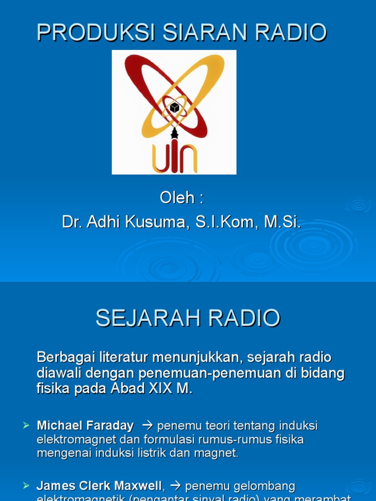 Sejarah dan Karakter Radio Siaran | PDF