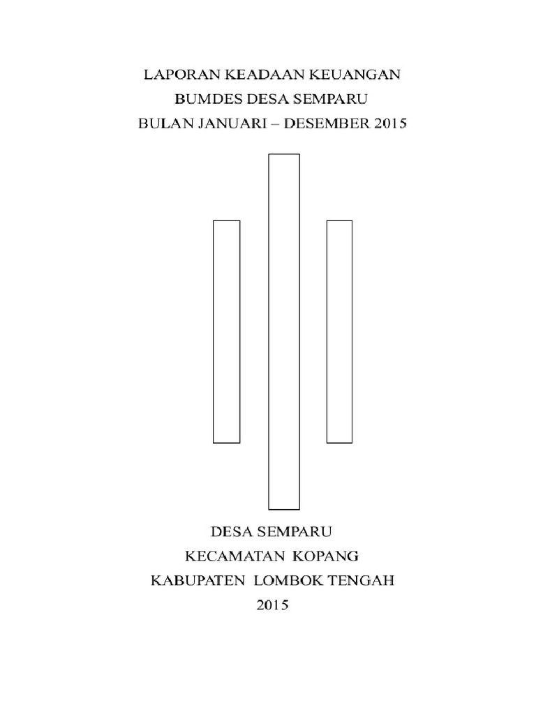 Contoh Laporan Bumdes | PDF