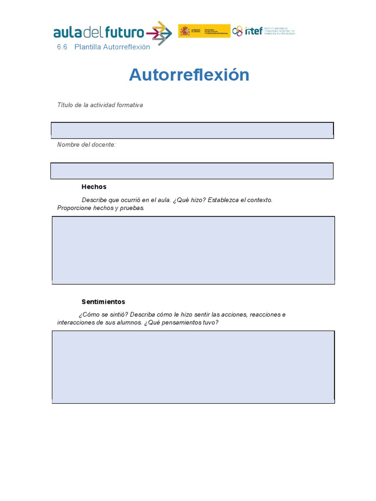 6-6 Autoreflexión | PDF