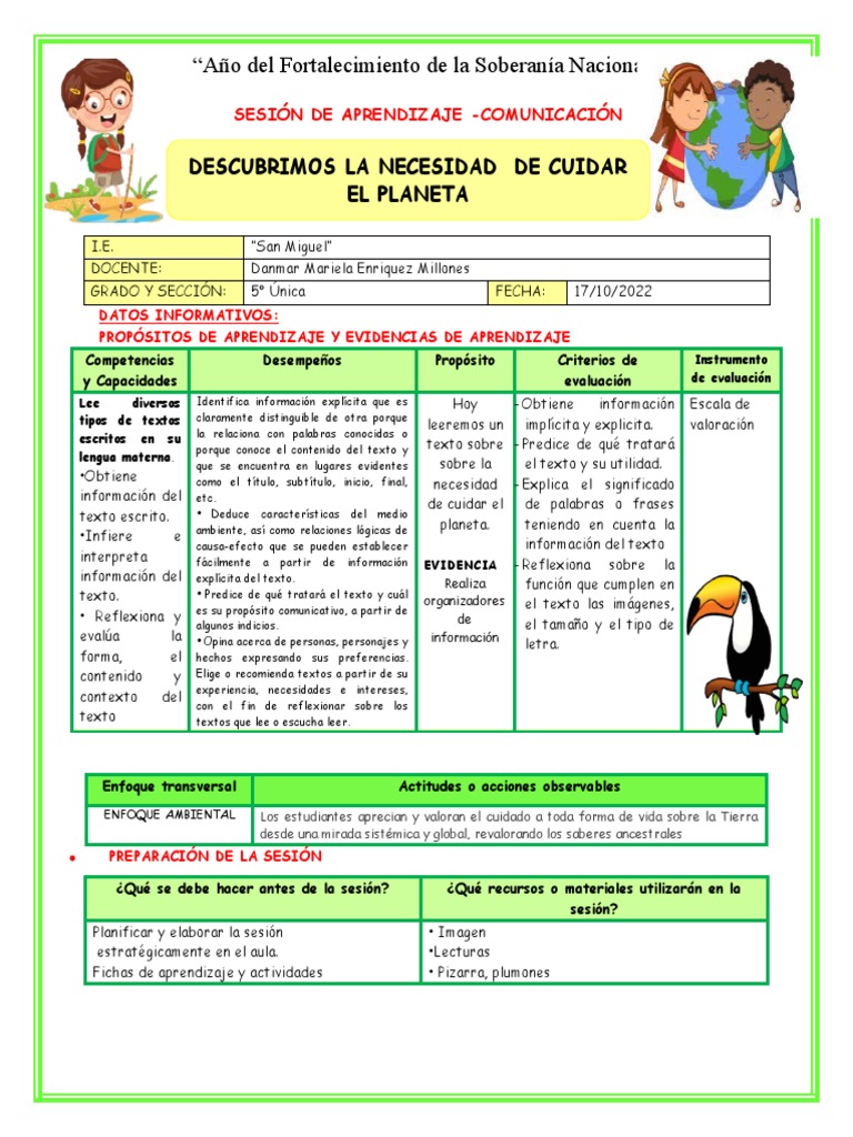 Cuidado del Planeta en Educación Ambiental | PDF | Fauna | Naturaleza