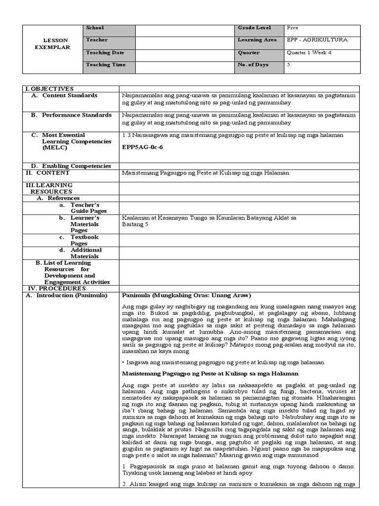 EPP AGRIkultura LE W4 | PDF