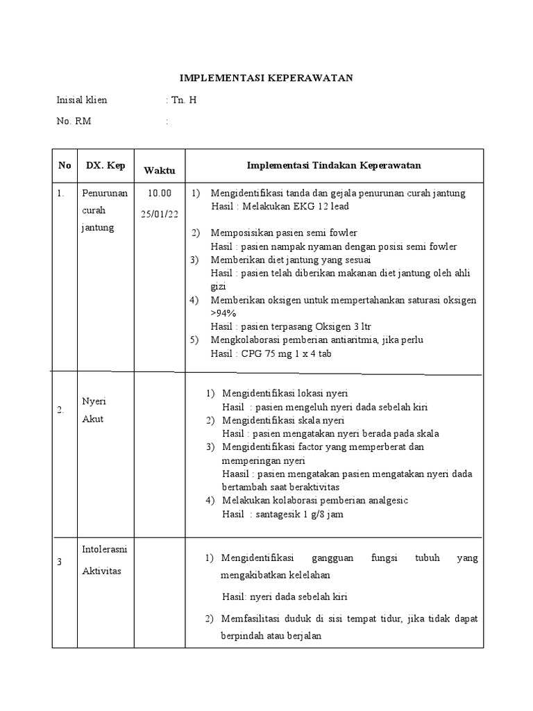 IMPLEMENTASI KEPERAWATAN | PDF