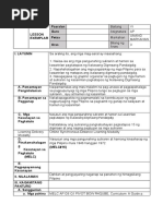COT Lesson Plan... AP6 | PDF