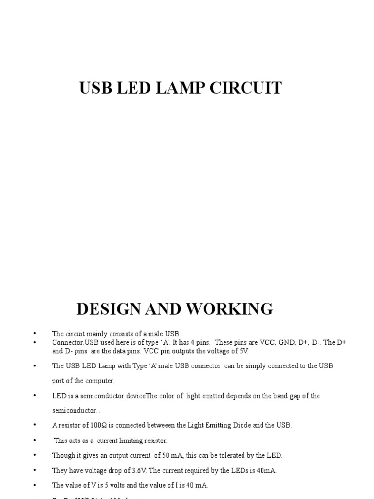 Usb Led Lamp Circuit 5 | PDF | Computers | Technology & Engineering