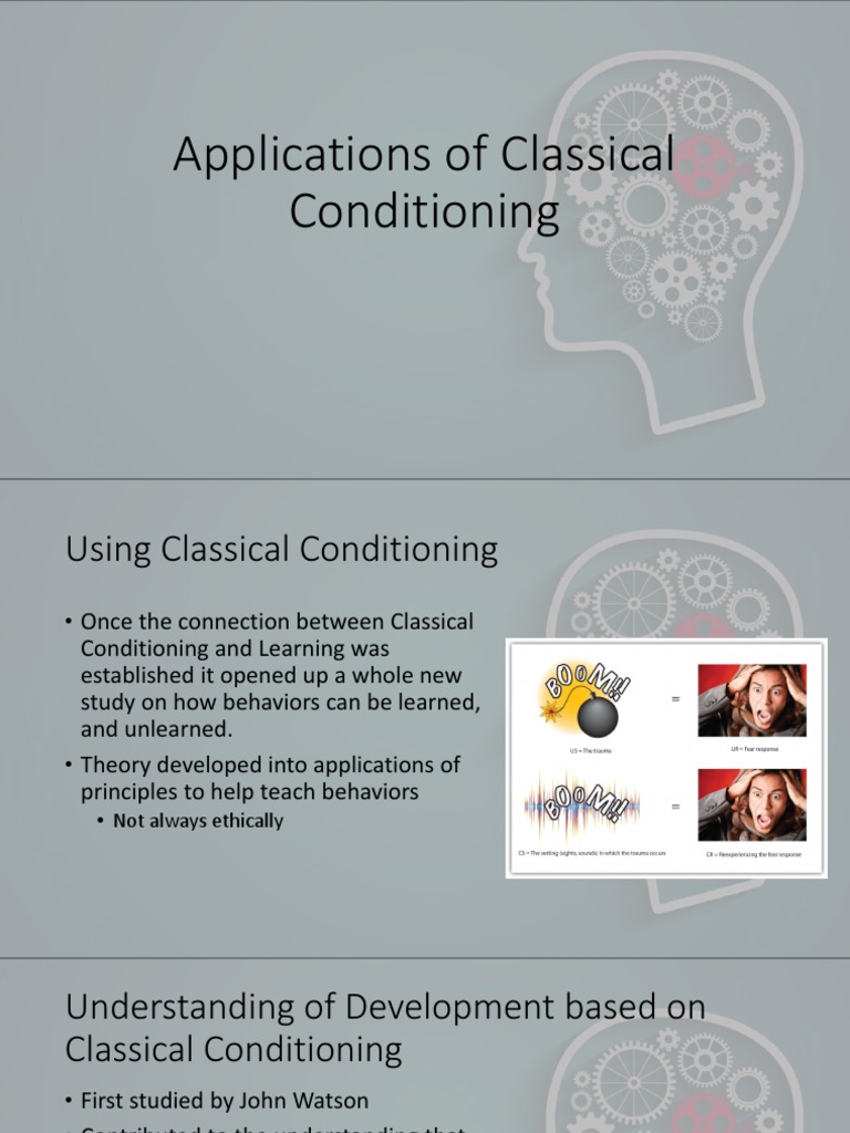 Applications of Classical Conditioning | PDF | Classical Conditioning | Phobia