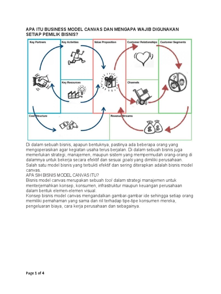 Membuat Bisnis Model BMC Canvas | PDF