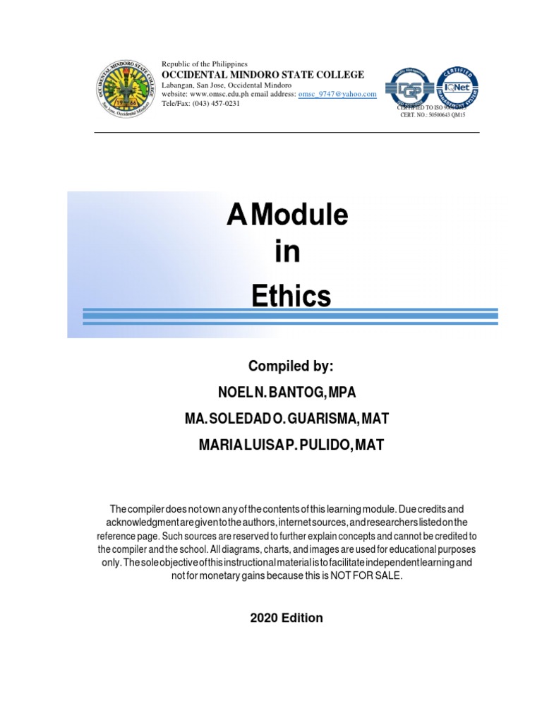 Lesson 1 Ethics | PDF | Morality | Pregnancy