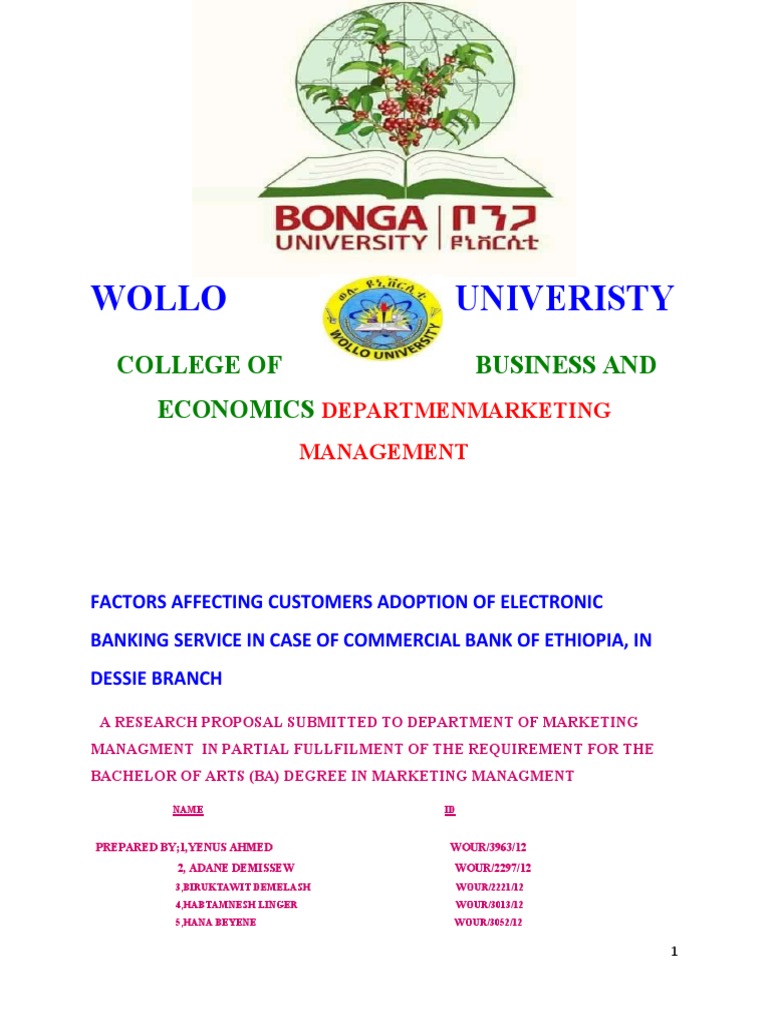 Research Proposal | PDF | Online Banking | Banks & Banking