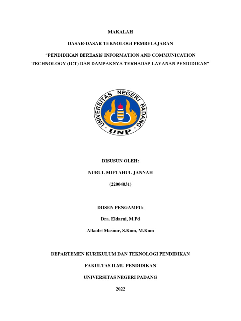 Makalah DDTP Nurul Miftahul Jannah | PDF | Komputer