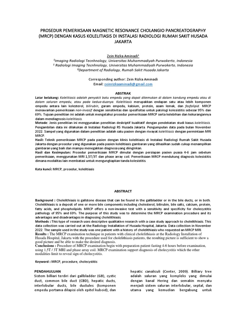 Pemriksaan MRCP | PDF