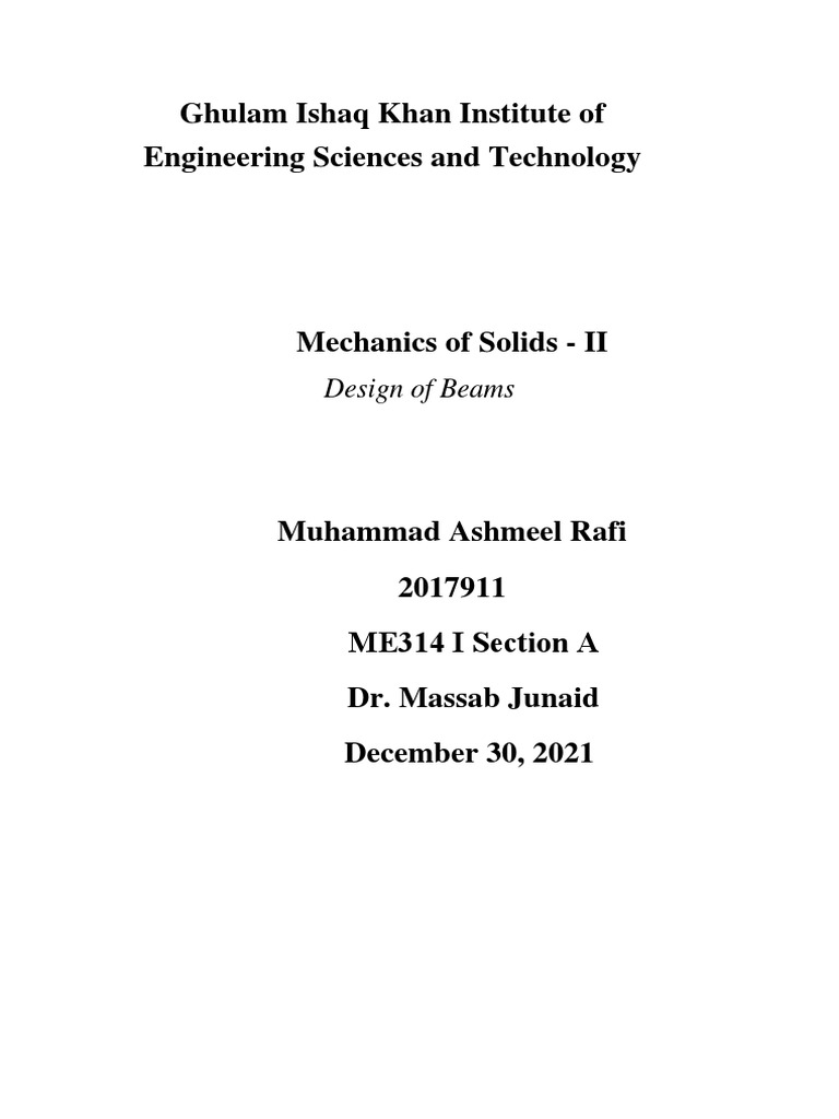 Cep Mos 2 | PDF | Bending | Strength Of Materials