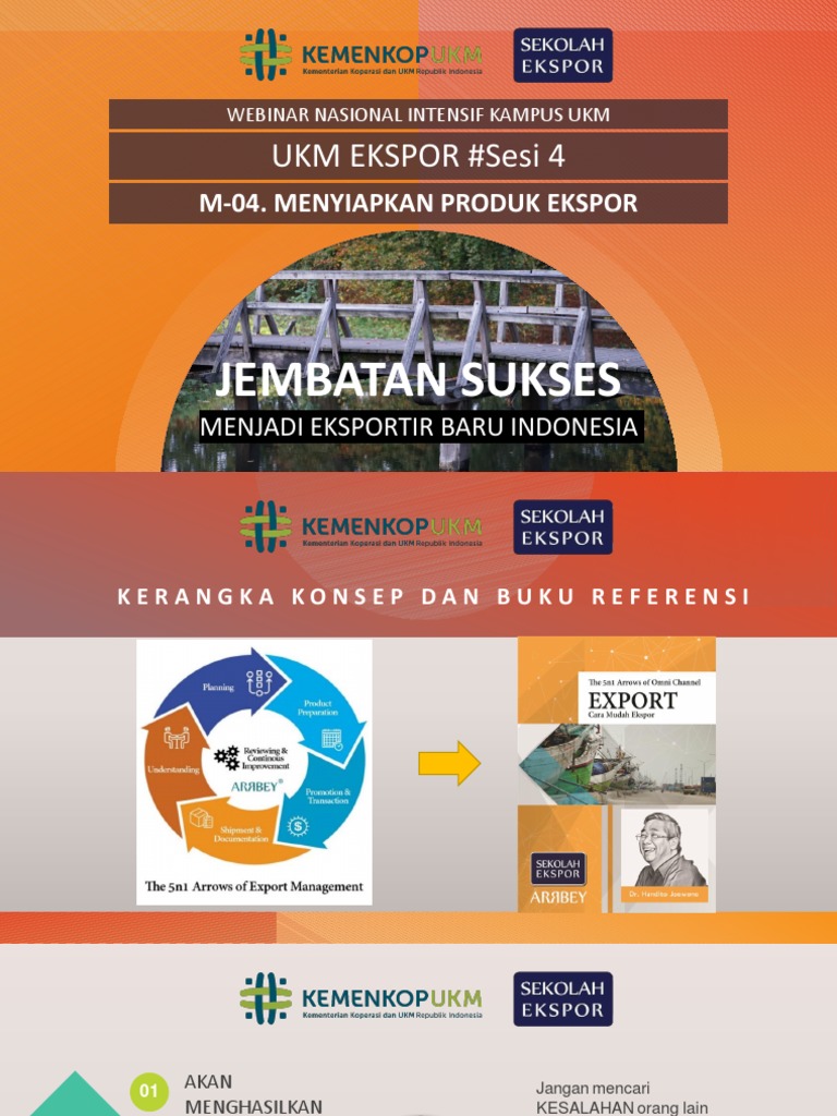 MENYIAPKAN PRODUK EKSPOR, Sekolah Ekspor | PDF