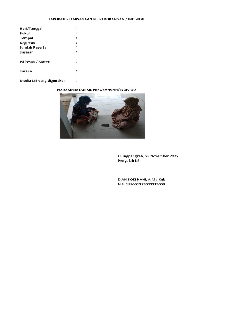 Bukti Kerja SKP e Kinerja (Terampil) | PDF