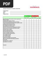 Operator Competency Assessment Form | PDF