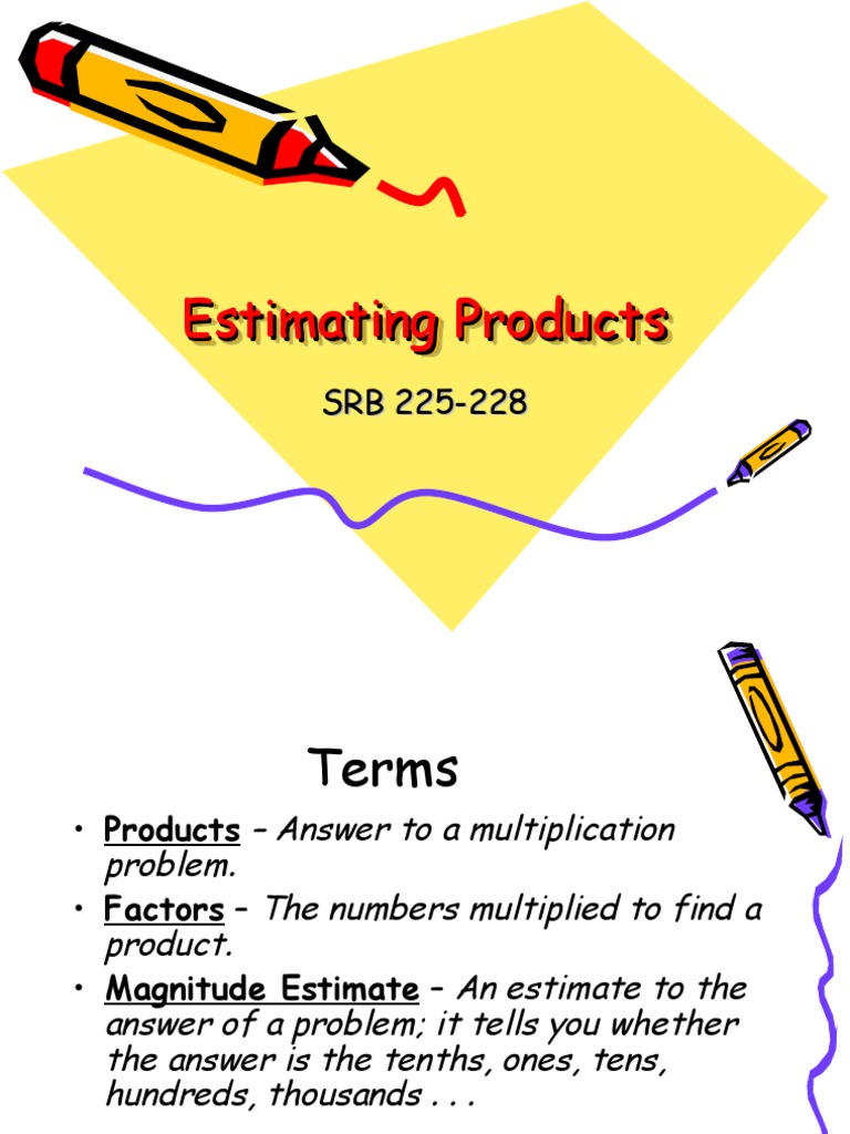 Estimating Products | PDF