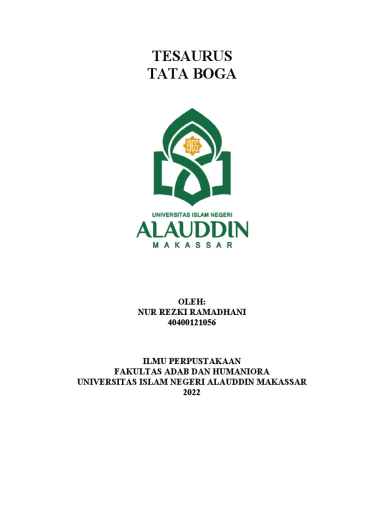 Tata Boga | PDF