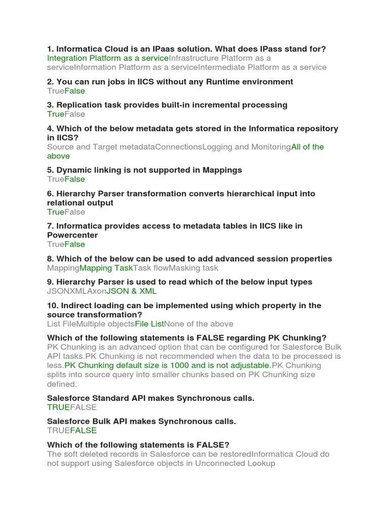 IICS MCQs | PDF | Macro (Computer Science) | Replication (Computing)