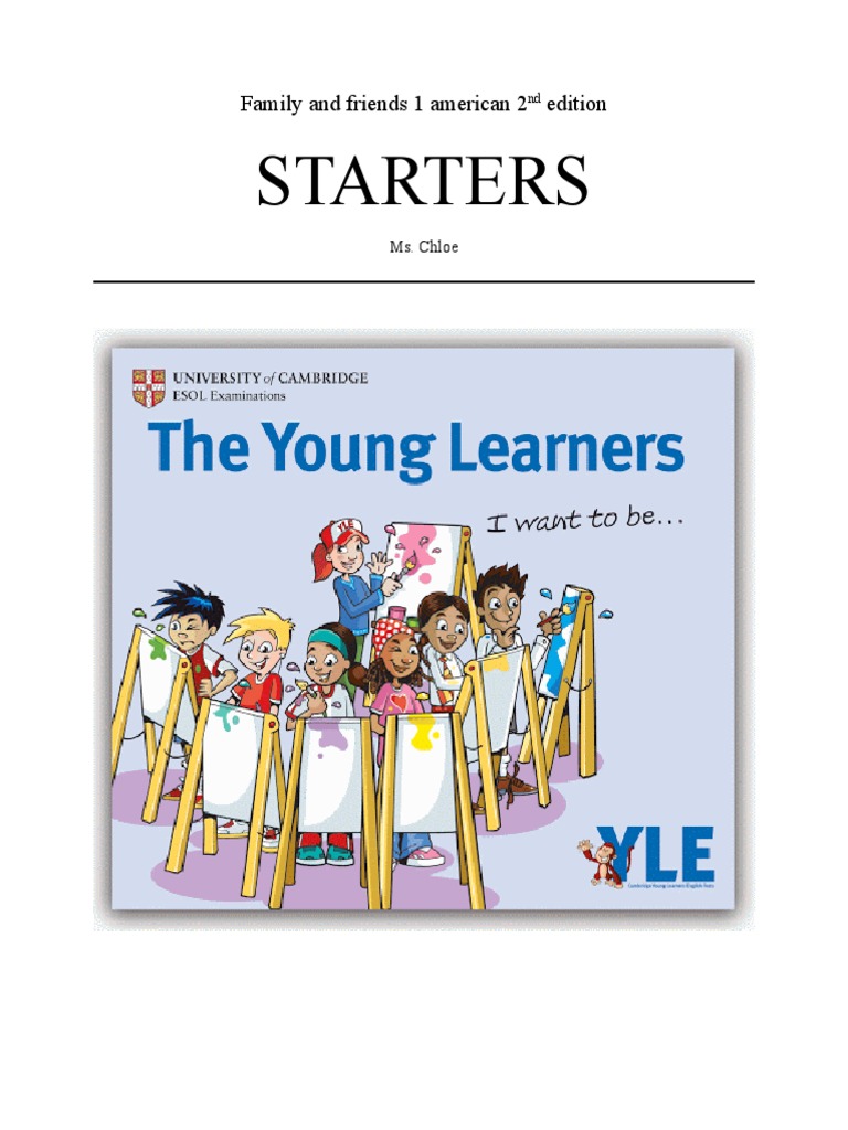 Starters Vocabulary (1-2 Lesson) | PDF