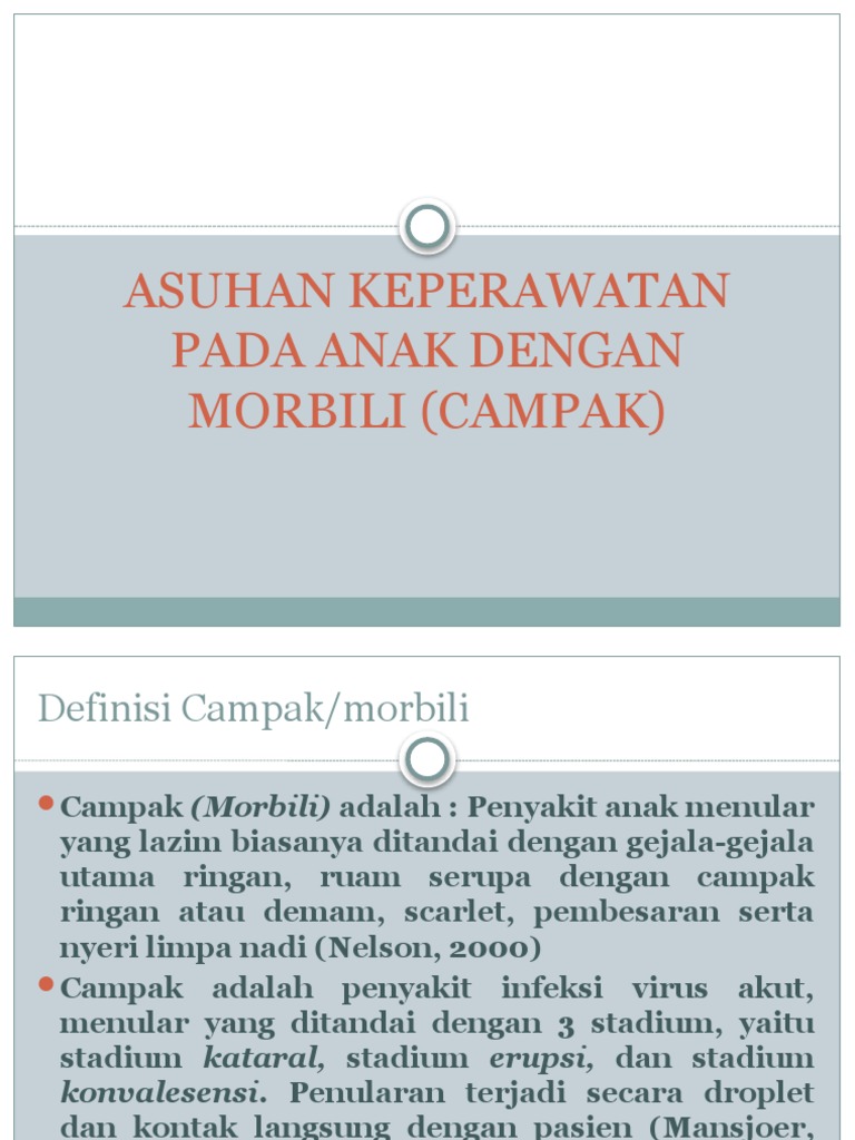 Asuhan Campak pada Anak | PDF | Sains & Matematika