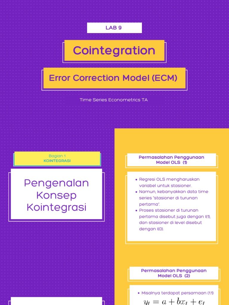Error Correction Model Pdf